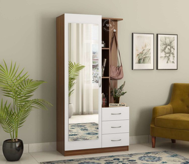 Wooden almirah with dressing table store